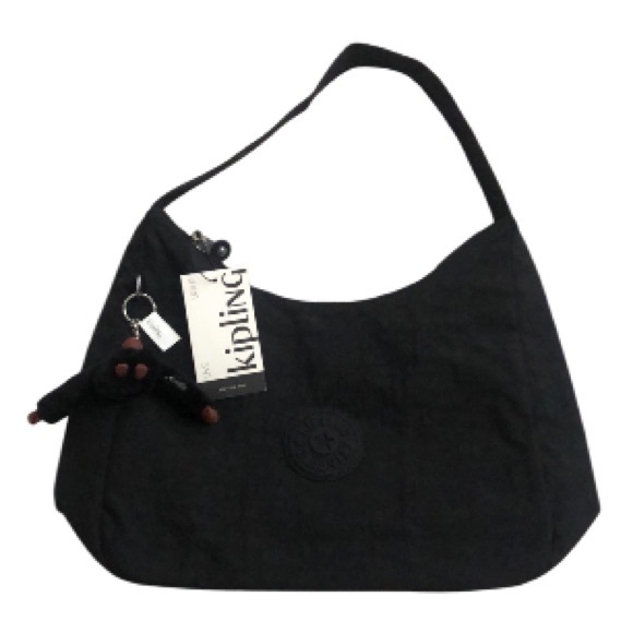 Kipling | Bags | Kipling Isidora Black Tonal Nylon Shoulder Bag Sven ...